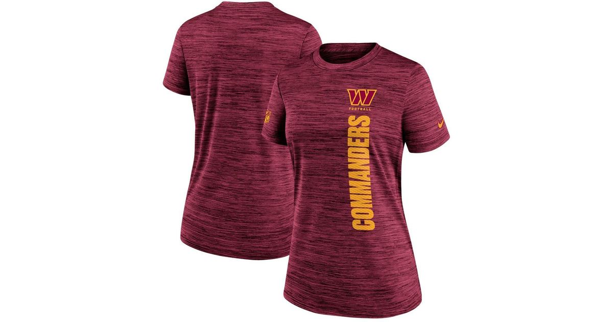 Nike Washington Commanders Velocity Performance T-shirt in Red | Lyst