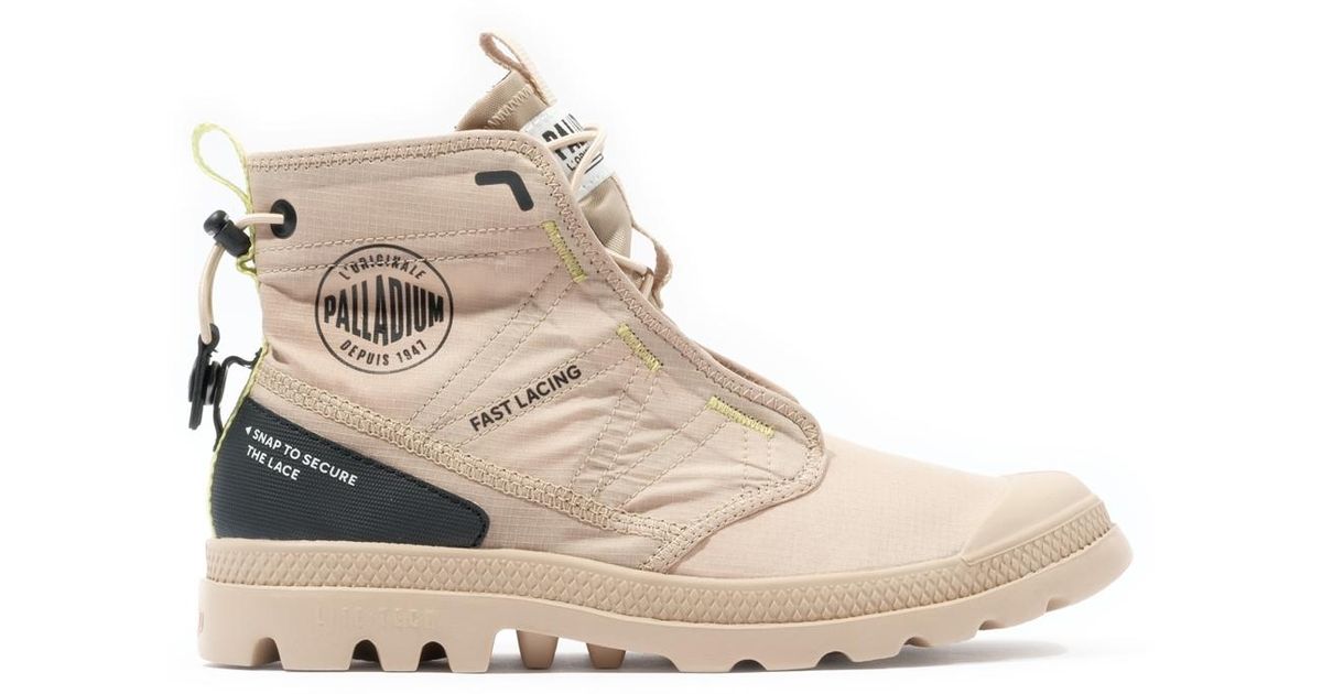 Palladium Pampa Travel Lite Rs Boots in Natural | Lyst
