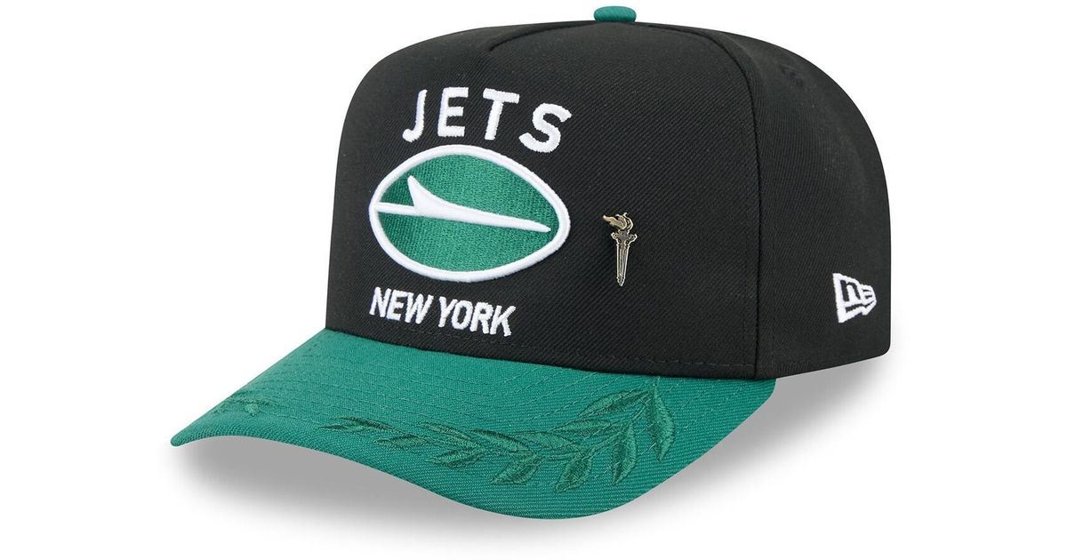 KTZ Black/green New York Jets 2025 Nfl Draft On Stage A-frame 59fifty ...