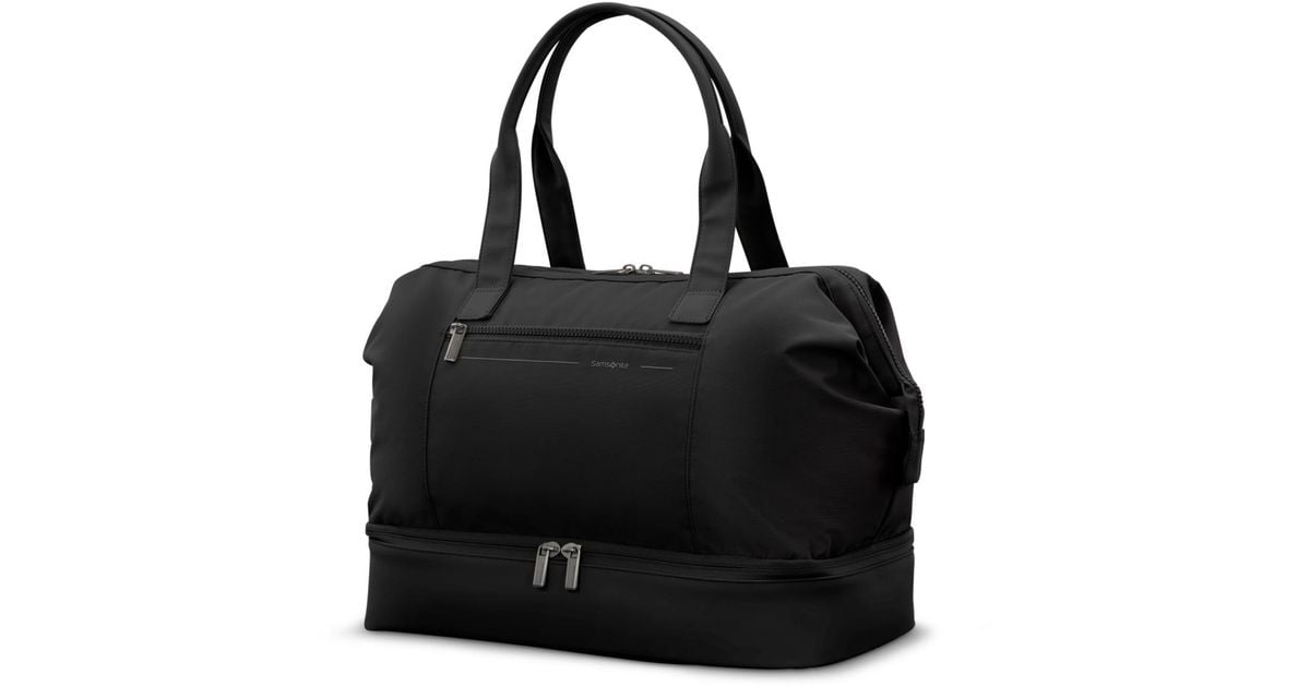 Samsonite Better Than Basics Drop Bottom Weekender Duffle in Black | Lyst