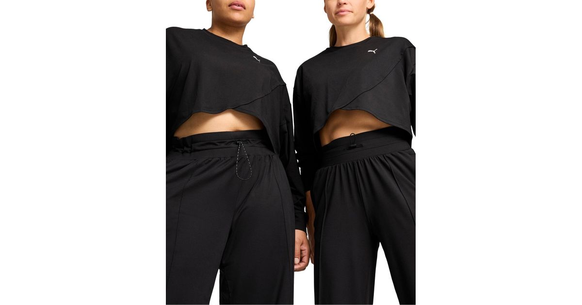 PUMA Cloudspun Crossover Crew in Black | Lyst