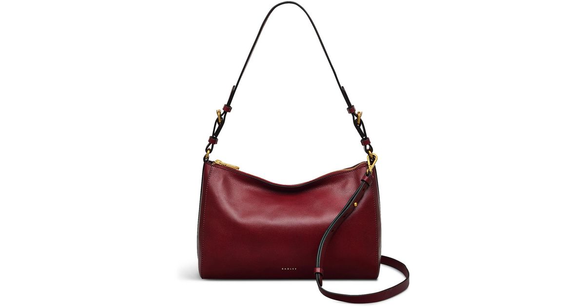 Radley Dukes Place Medium Zip Top Shoulder Bag in Red | Lyst