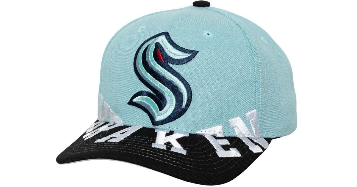 Mitchell & Ness Light Blue/black Seattle Kraken Underarch Two-tone Pro ...