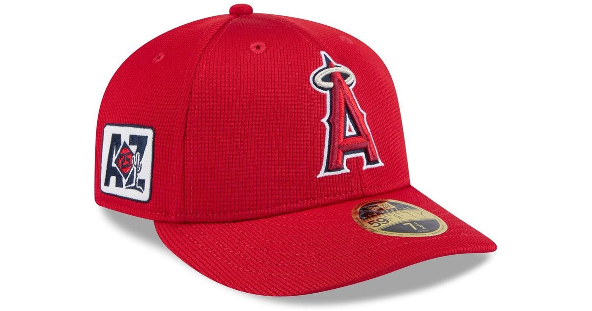 KTZ Los Angeles Angels 2025 Spring Training Low Profile 59fifty Fitted ...