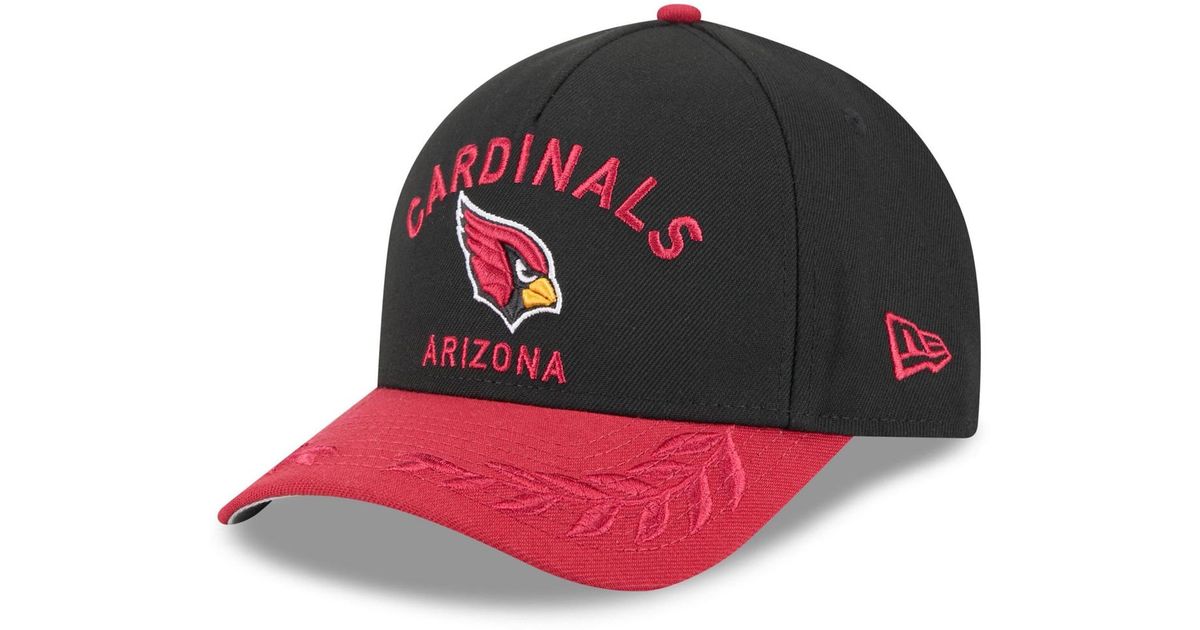KTZ Black/ Cardinal Arizona Cardinals 2025 Nfl Draft 9forty A-frame M ...