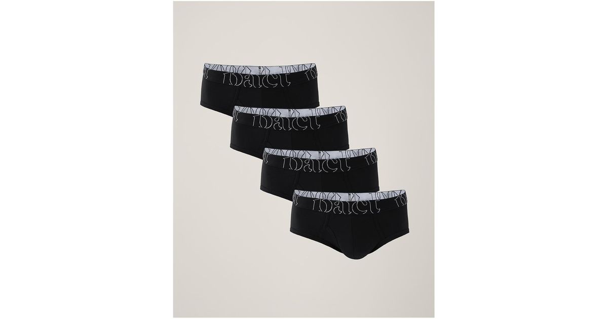 Pact Organic Cotton Everyday Brief 4-pack in Black for Men | Lyst