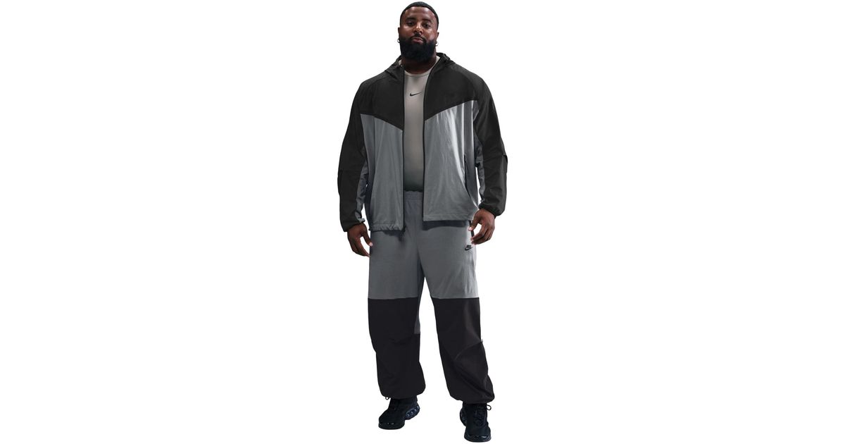Nike Tech Woven Hooded Jacket in Black for Men | Lyst