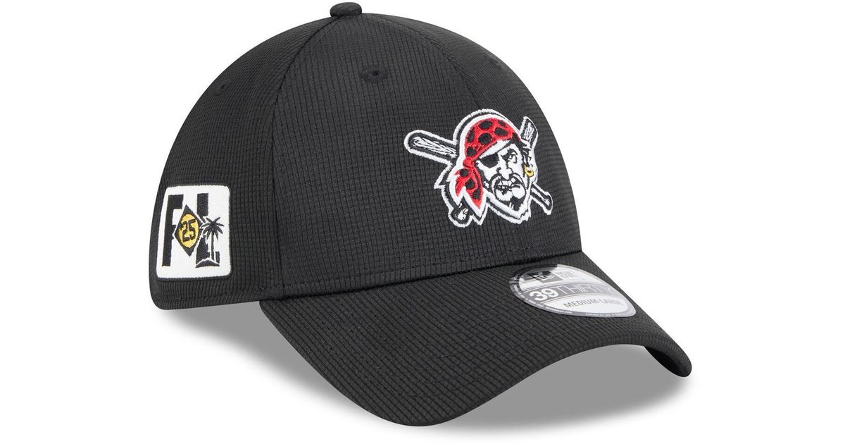 KTZ Pittsburgh Pirates 2025 Spring Training 39thirty Flex Hat in Black ...