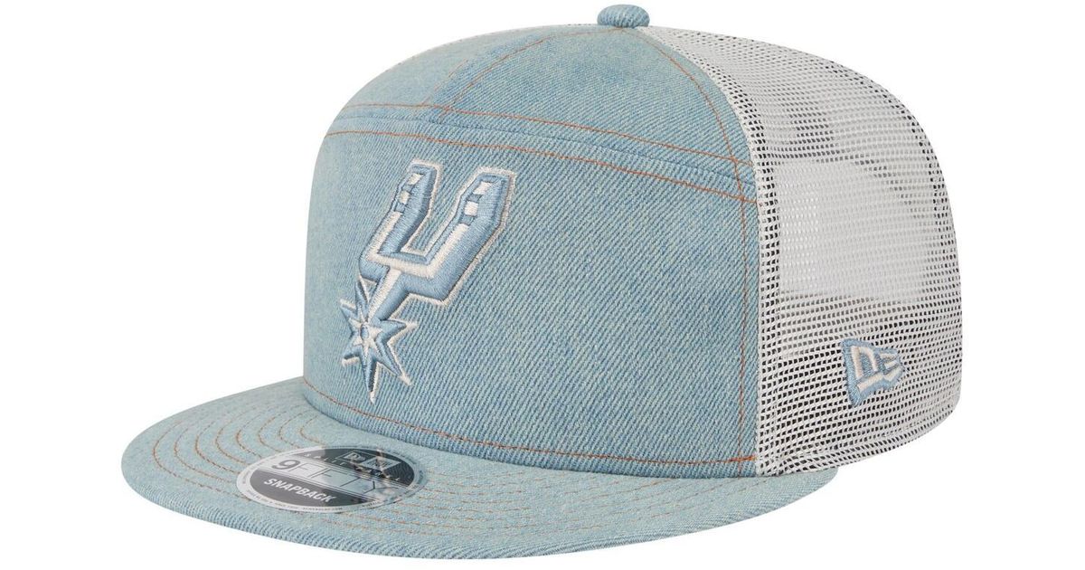 KTZ San Antonio Spurs Adventure Split Panel 9fifty Snapback Trucker Hat ...