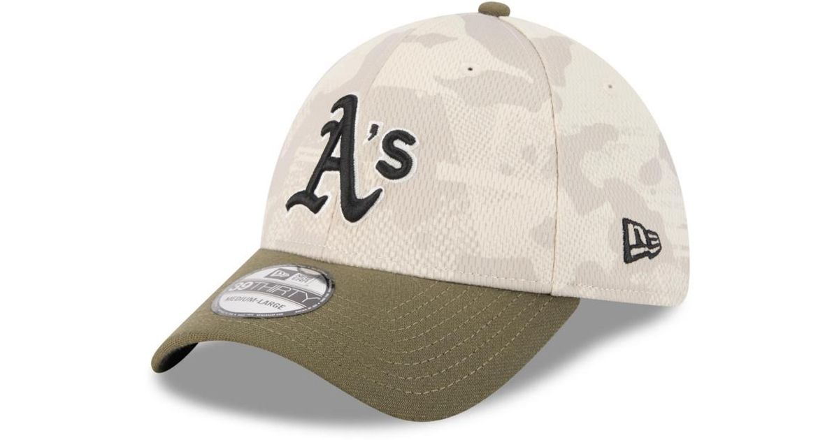 KTZ Light Beige/olive Athletics 2025 Armed Forces Day 39thirty Flex Hat ...