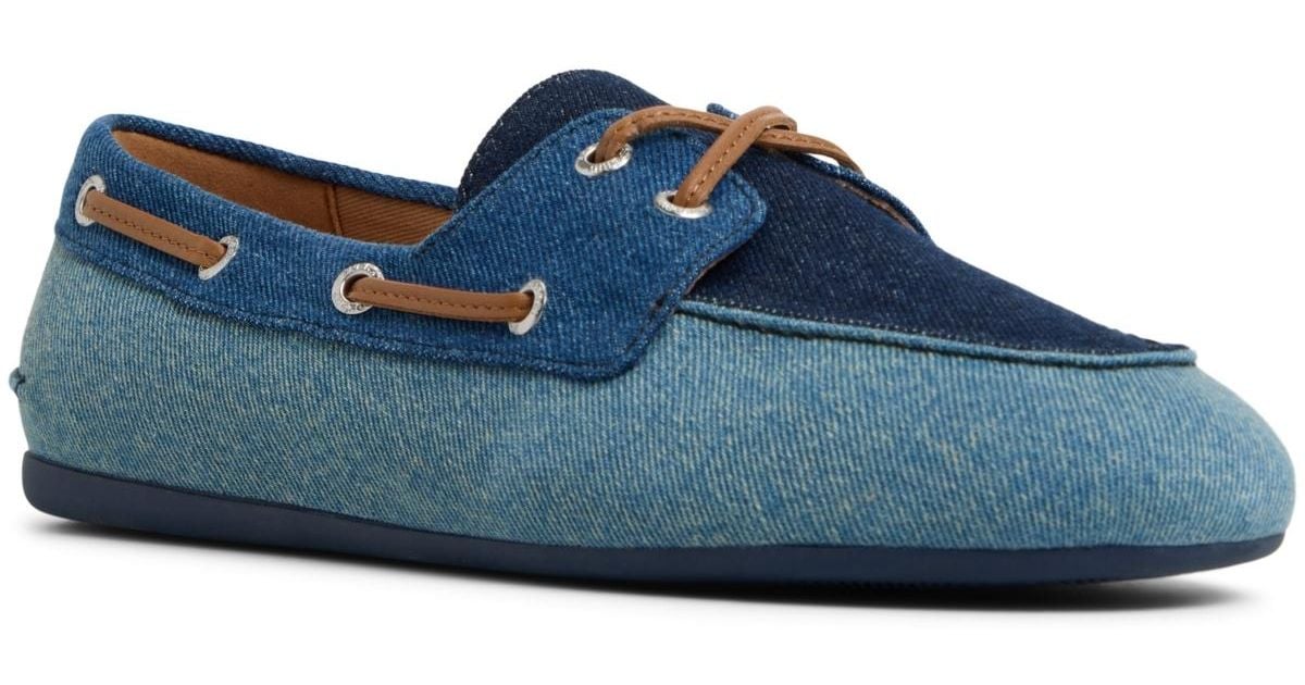 Sperry Top-Sider Slim Round Toe Boat Shoe in Blue | Lyst