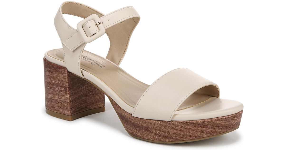 LifeStride Rhythmn Platform Block Heel Sandals | Lyst