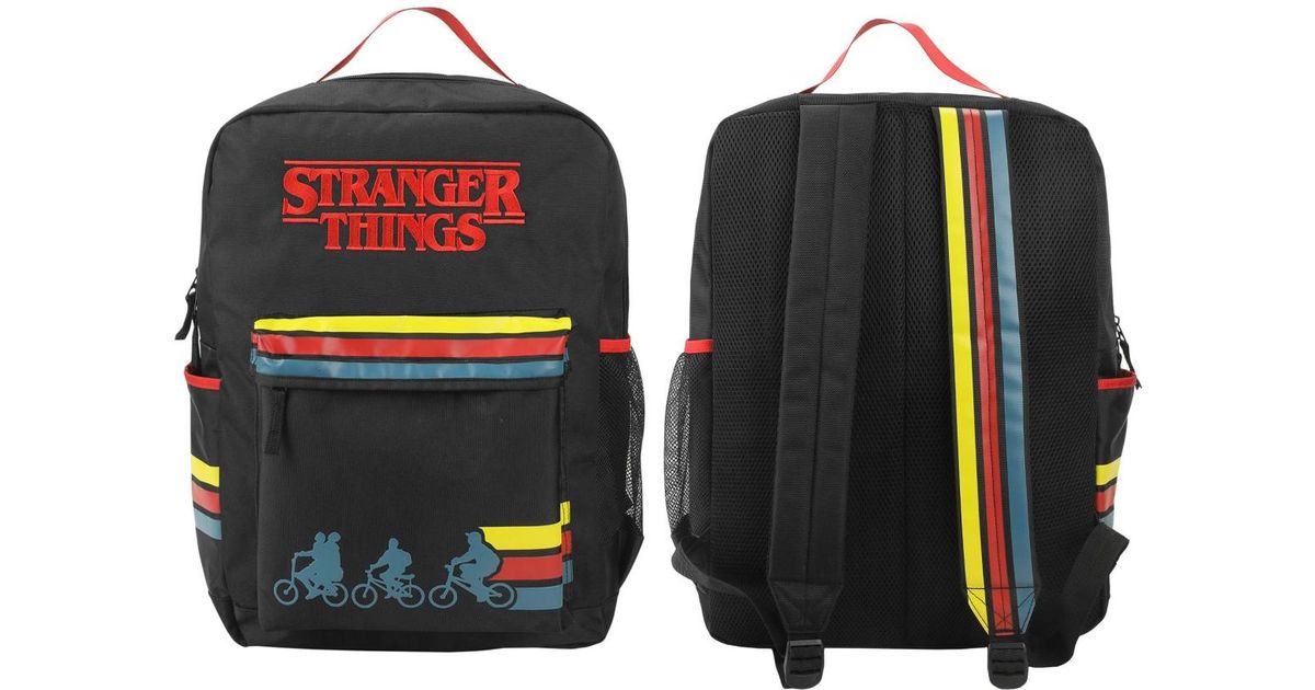 Stranger Things Logo & Silhouettes Black 18.5" Backpack | Lyst