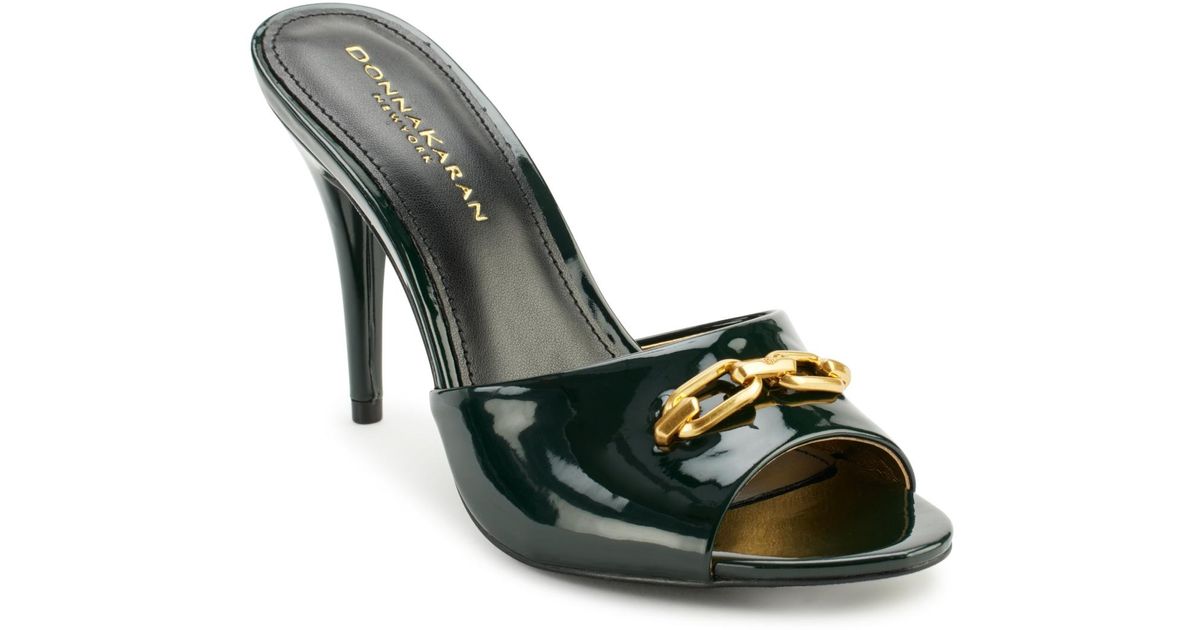 Donna Karan Senna B Sandal Mules in Gray | Lyst