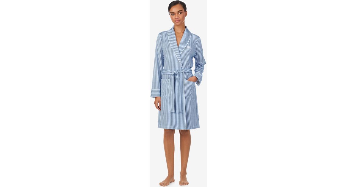 Ralph Lauren Shawl Collar Robes in Blue | Lyst