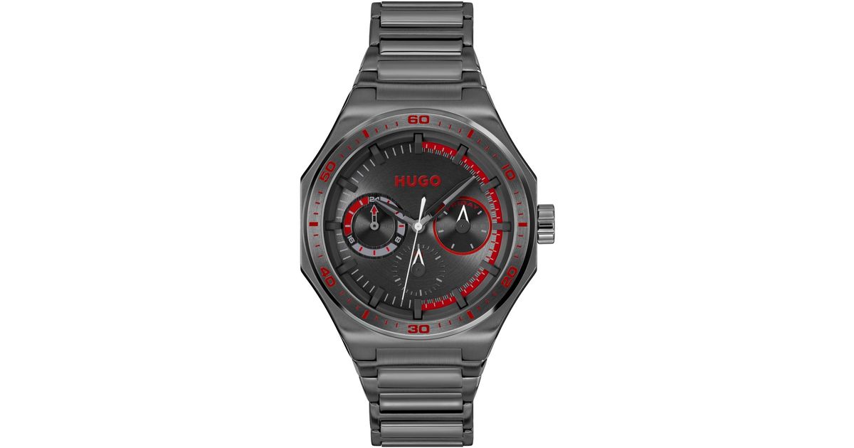 BOSS Grail Sport Quartz Multifunction Ionic Plated Stainless-steel ...