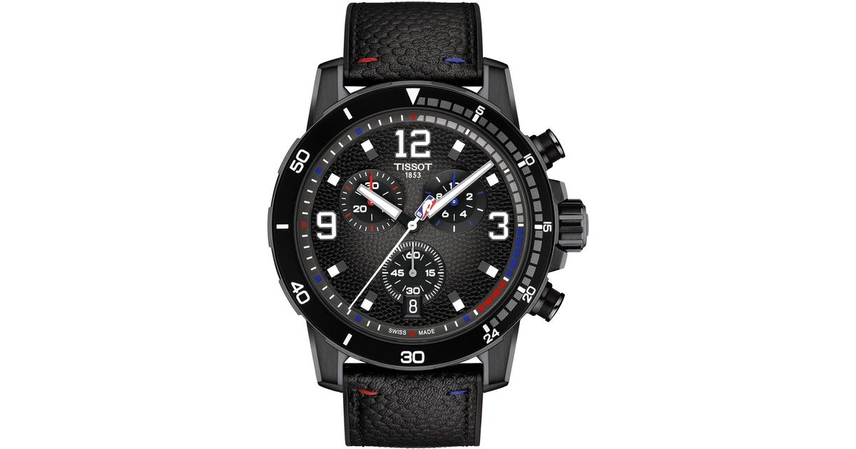 Tissot Swiss Chronograph Supersport Nba Special Edition Leather Strap ...