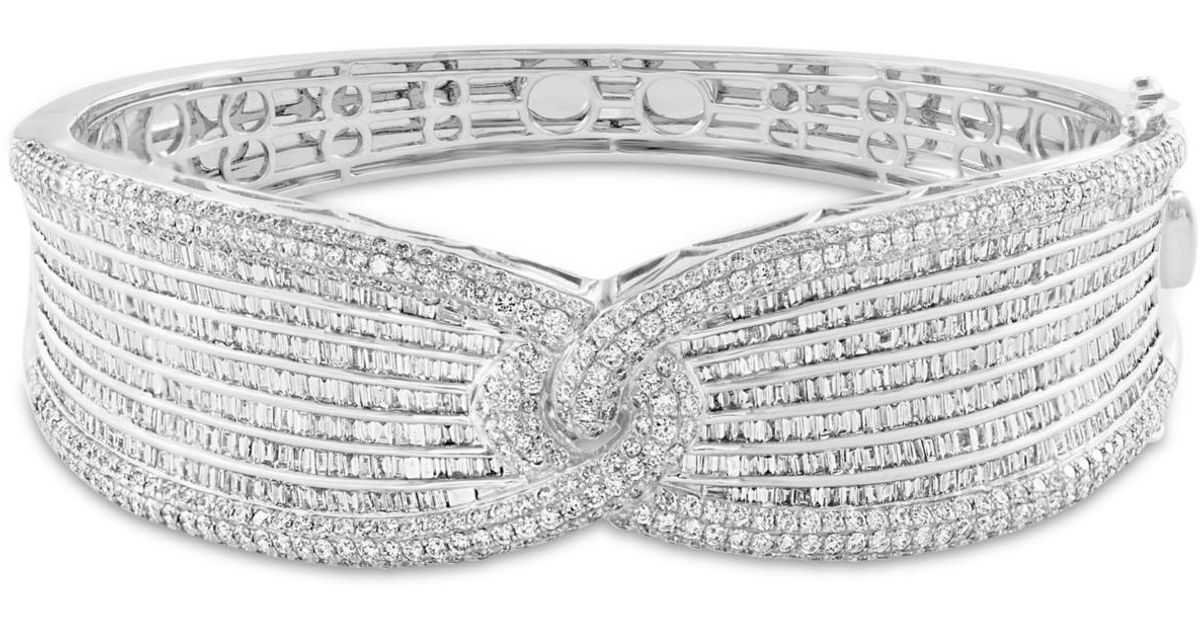 Effy Effy Limited Edition Diamond Round & Baguette Statement Bracelet ...