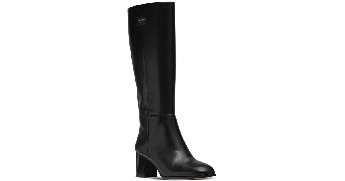 Kate Spade Aimee Tall Boots in Black | Lyst