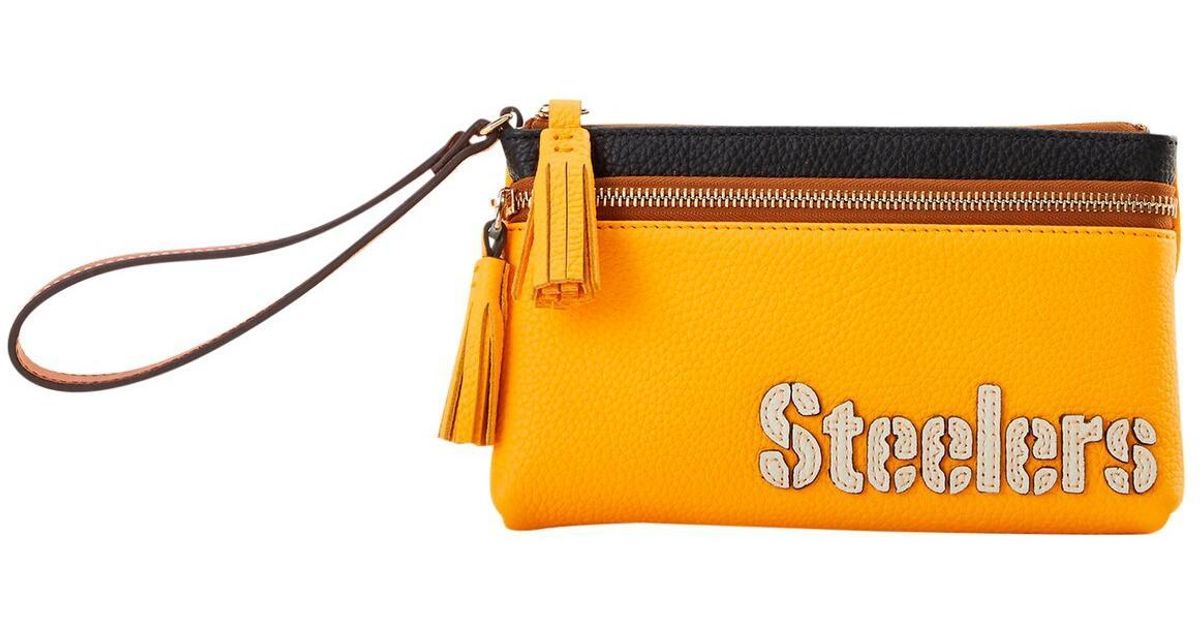 Dooney & Bourke Pittsburgh Steelers Infield Double-zip Wristlet | Lyst