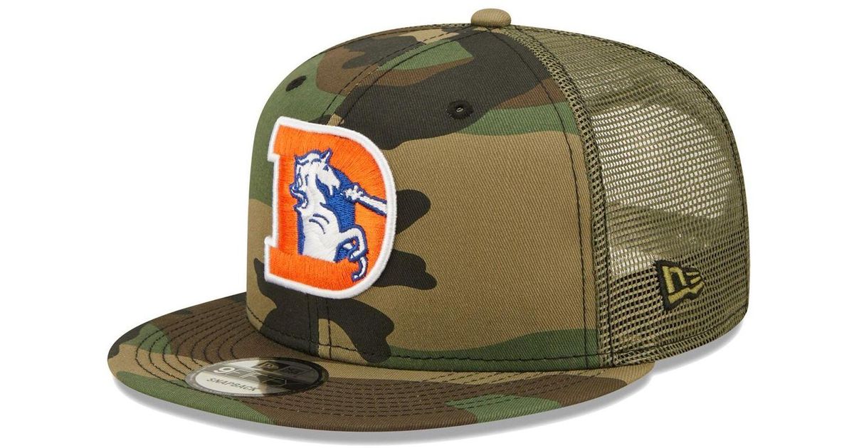 KTZ Camo, Olive Denver Broncos Historic Logo Trucker 9fifty Snapback ... KTZ Camo, Olive Denver Broncos Historic Logo Trucker 9fifty Snapback ...