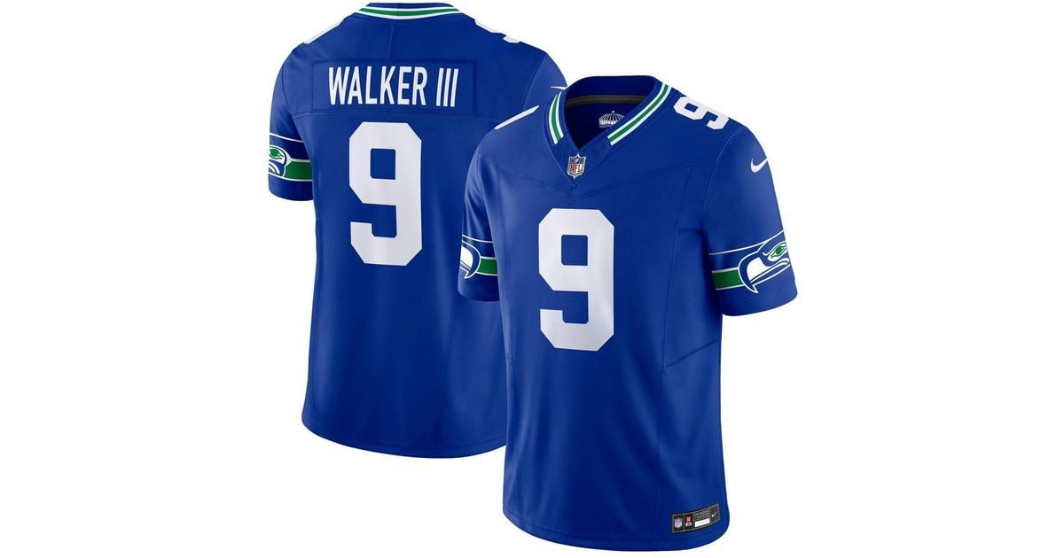 Nike Kenneth Walker Iii Seattle Seahawks Throwback Vapor F.u.s.e ...