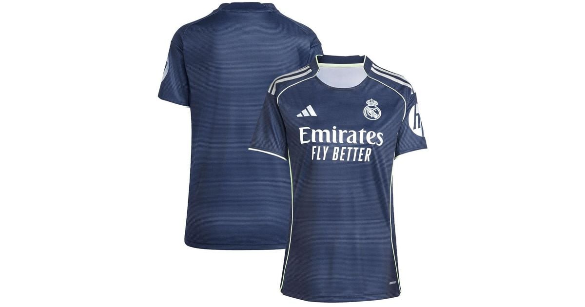 adidas Real Madrid 2025/26 Away Replica Jersey in Blue | Lyst