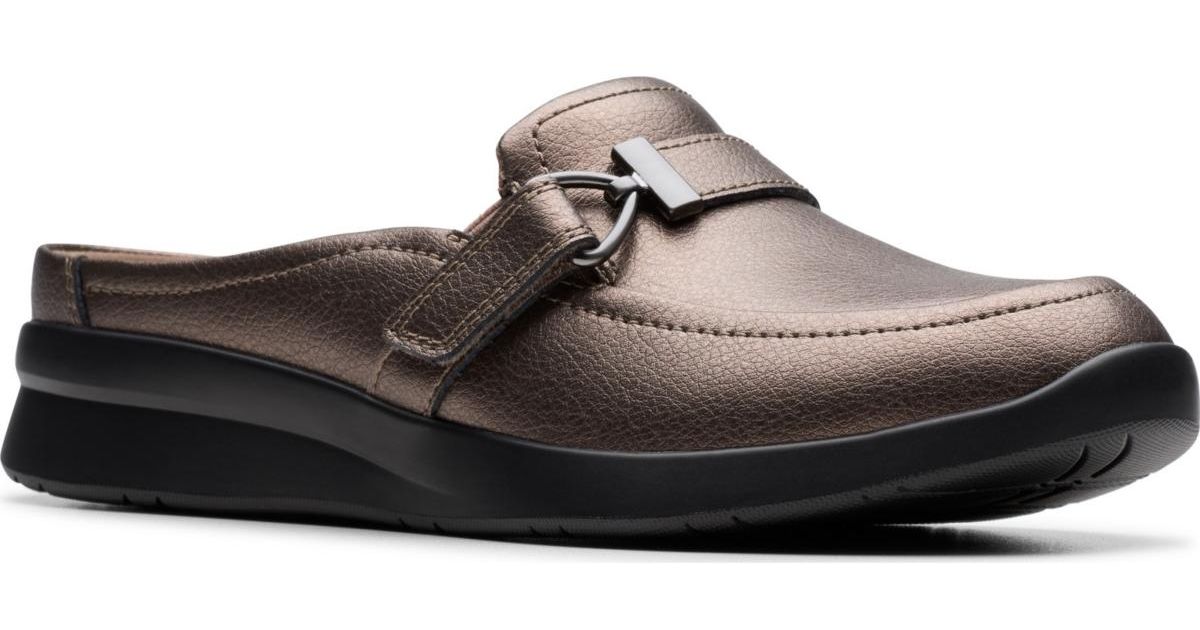 Clarks Ellowyn Amelia Slip-on Mules in Brown | Lyst