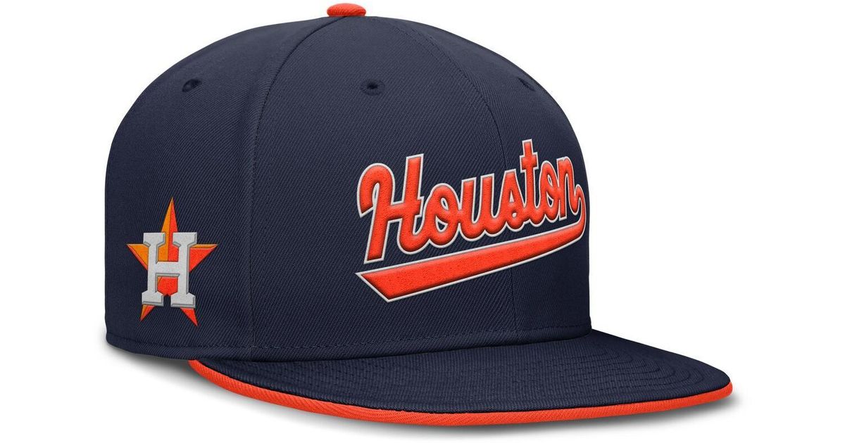 Nike Houston Astros True Performance Fitted Hat in Blue for Men | Lyst