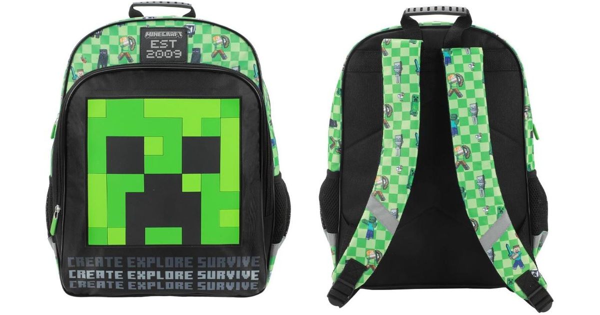 Minecraft 16" Kid's Backpack For School And Travel in Green | Lyst