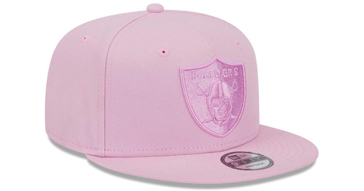 KTZ Las Vegas Raiders Color Pack 59fifty Fitted Hat in Pink for Men | Lyst