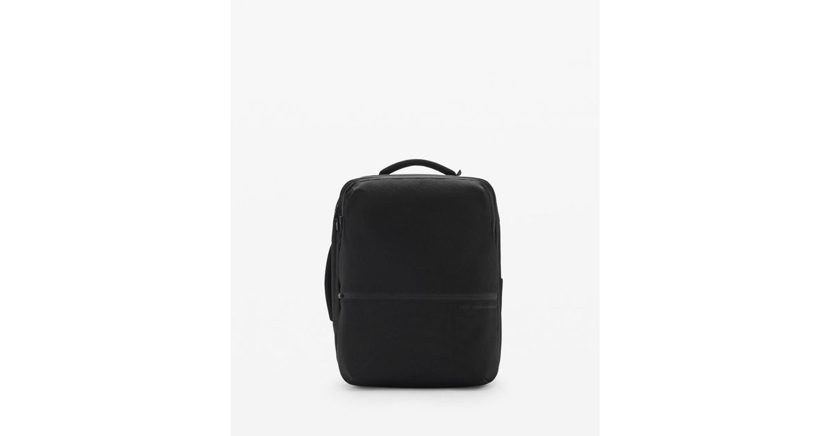 Mango Multi-functional Combined Backpack Bag in Black for Men | Lyst