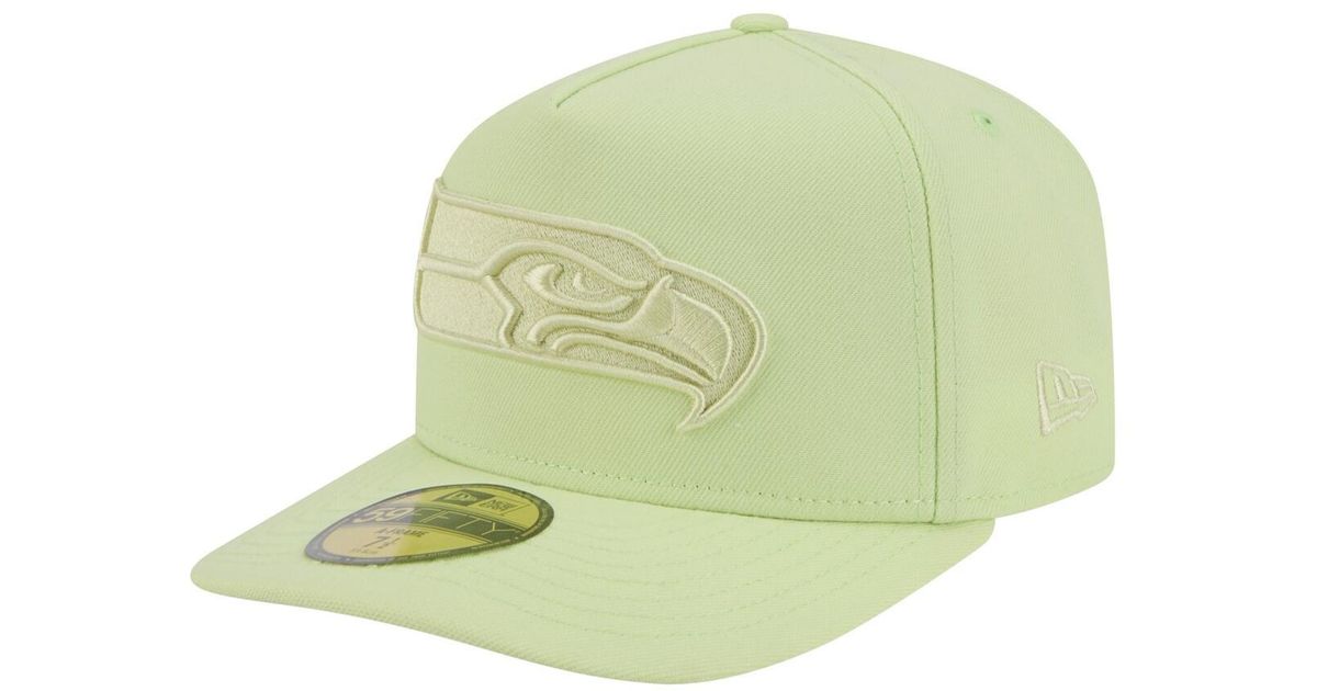 KTZ Seattle Seahawks Color Pack A-frame 59fifty Fitted Hat in Green for ...