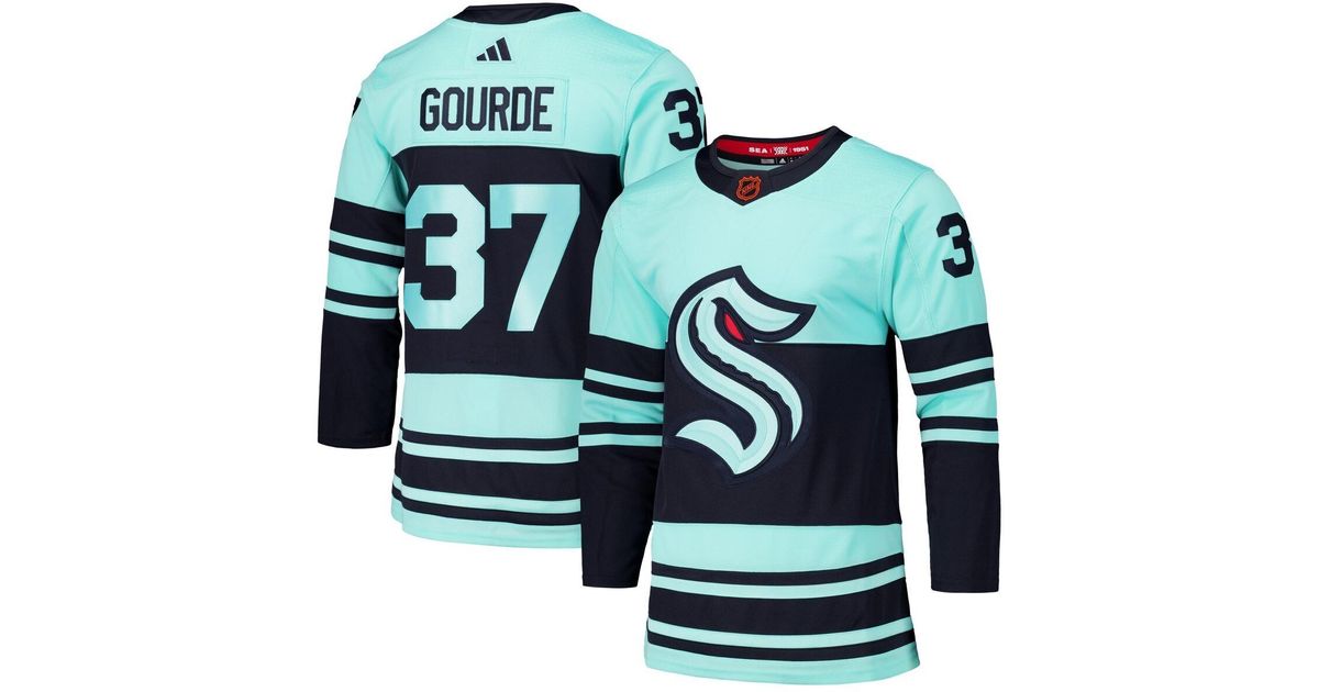 adidas Yanni Gourde Seattle Kraken Reverse Retro 2.0 Authentic Player ...