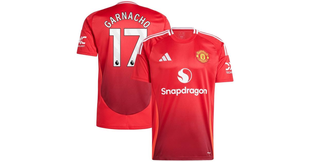 adidas Alejandro Garnacho Manchester United 2024/25 Home Replica Player ...