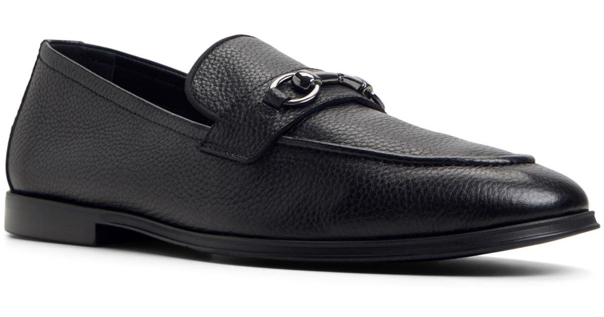 ALDO Traveler Leather Bit Loafer in Black for Men | Lyst