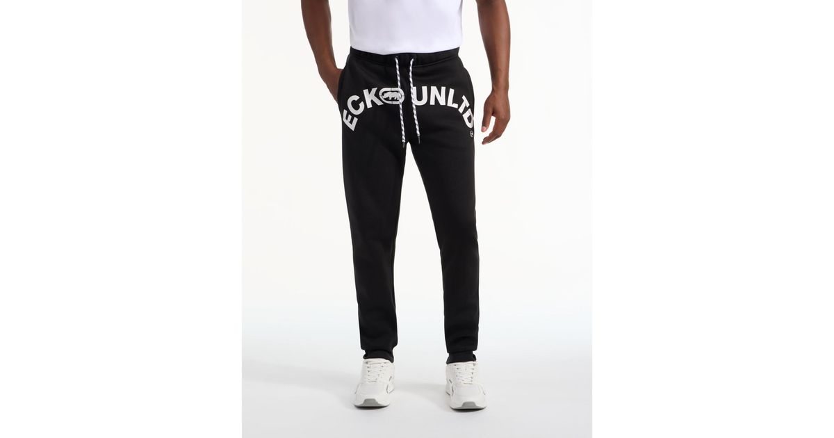 Ecko' Unltd Back Stack jogger in Black for Men | Lyst