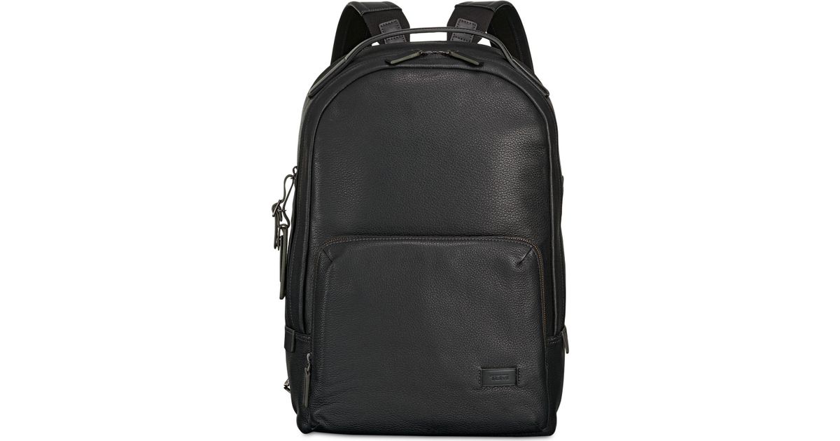 Tumi Harrison Webster Leather Backpack in Black for Men | Lyst