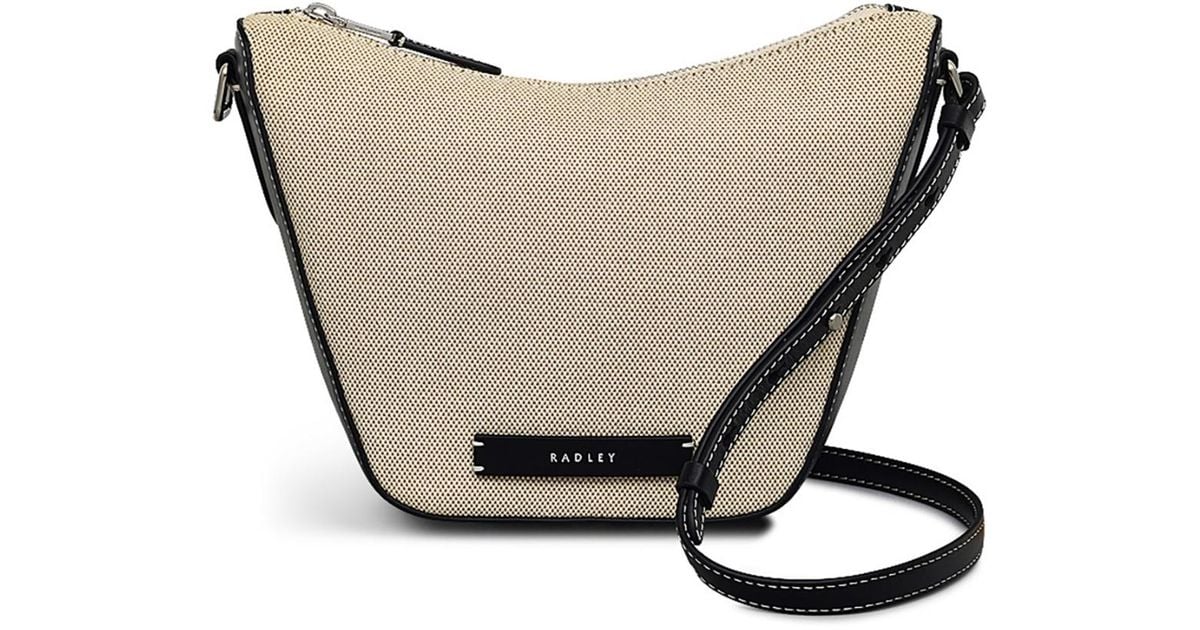 Radley Oak Street Canvas Small Crossbody Bag in White | Lyst