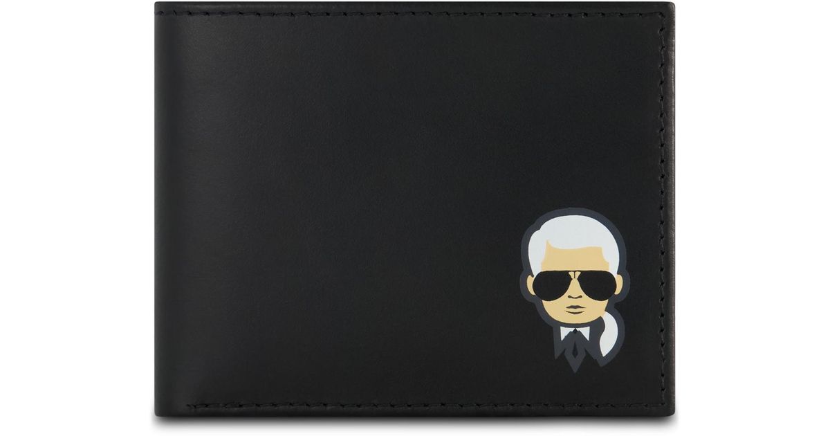 Karl Lagerfeld Karl Graphic Wallet in Black for Men | Lyst
