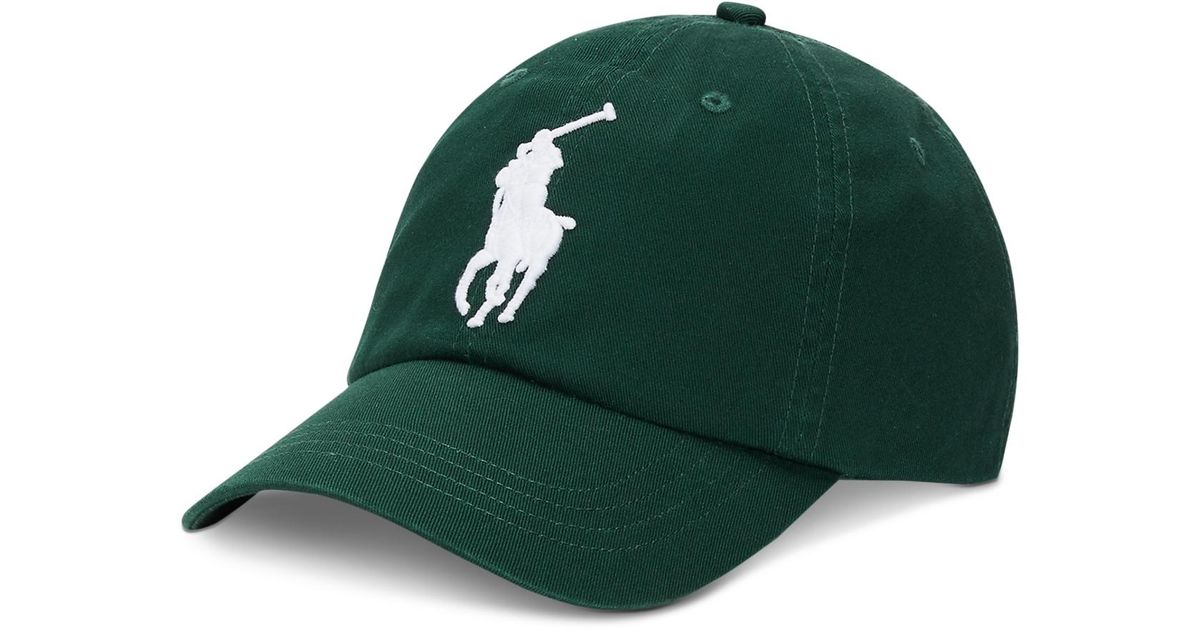 Polo Ralph Lauren Big Pony Chino Sports Hat in Green for Men | Lyst