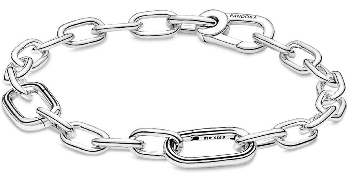 PANDORA Me Sterling Link Chain Bracelet in Metallic | Lyst