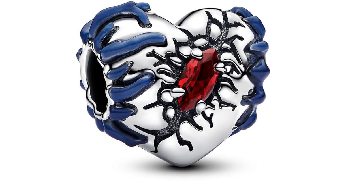 PANDORA Sterling Silver Stranger Things Glow-in-the-dark Heart Charm in ...