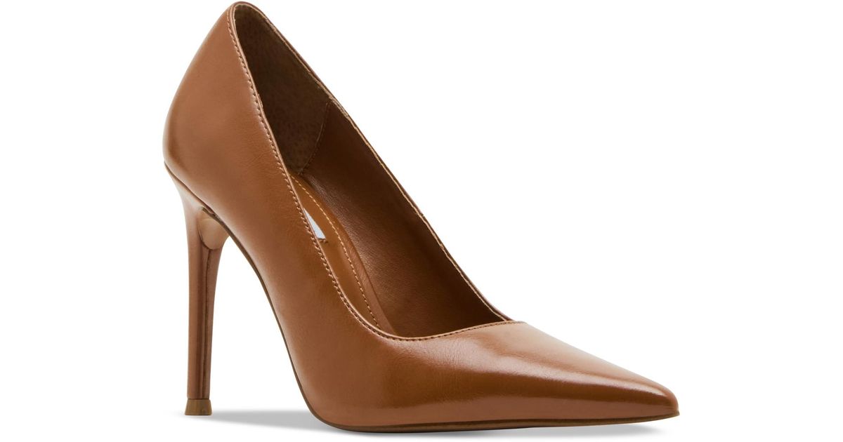 Steve Madden Reya Pointed-toe Pumps in Brown | Lyst