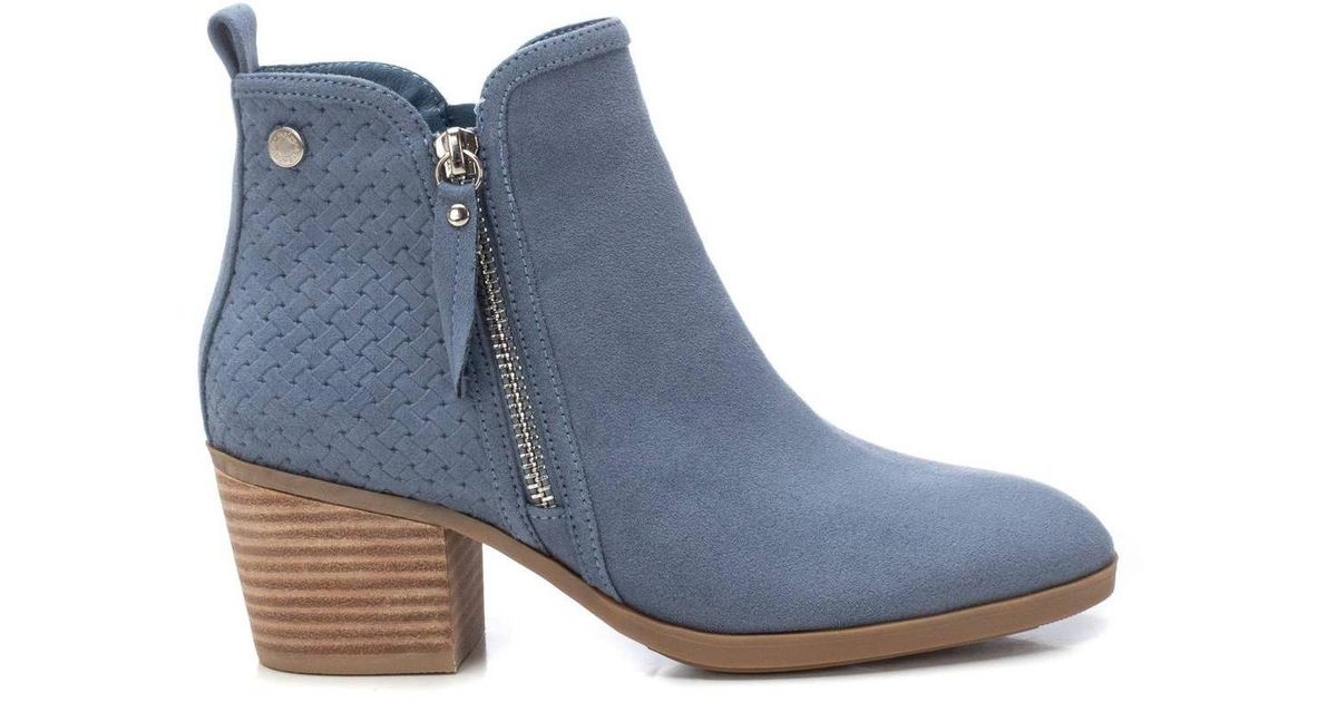 Xti Refresh Fashion Italian Design Booties in Blue | Lyst