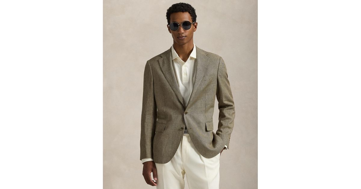 Polo Ralph Lauren Polo Modern Glen Plaid Sport Coat in Natural | Lyst