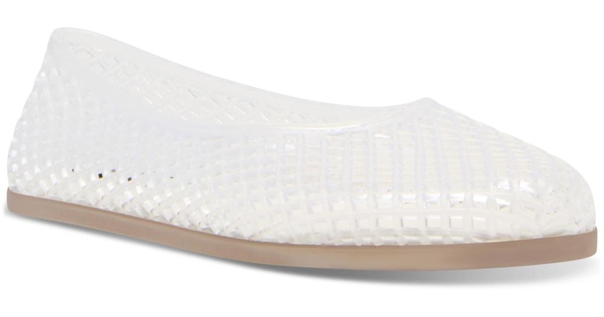 Steve Madden Gyzmo Jelly Flats in White | Lyst