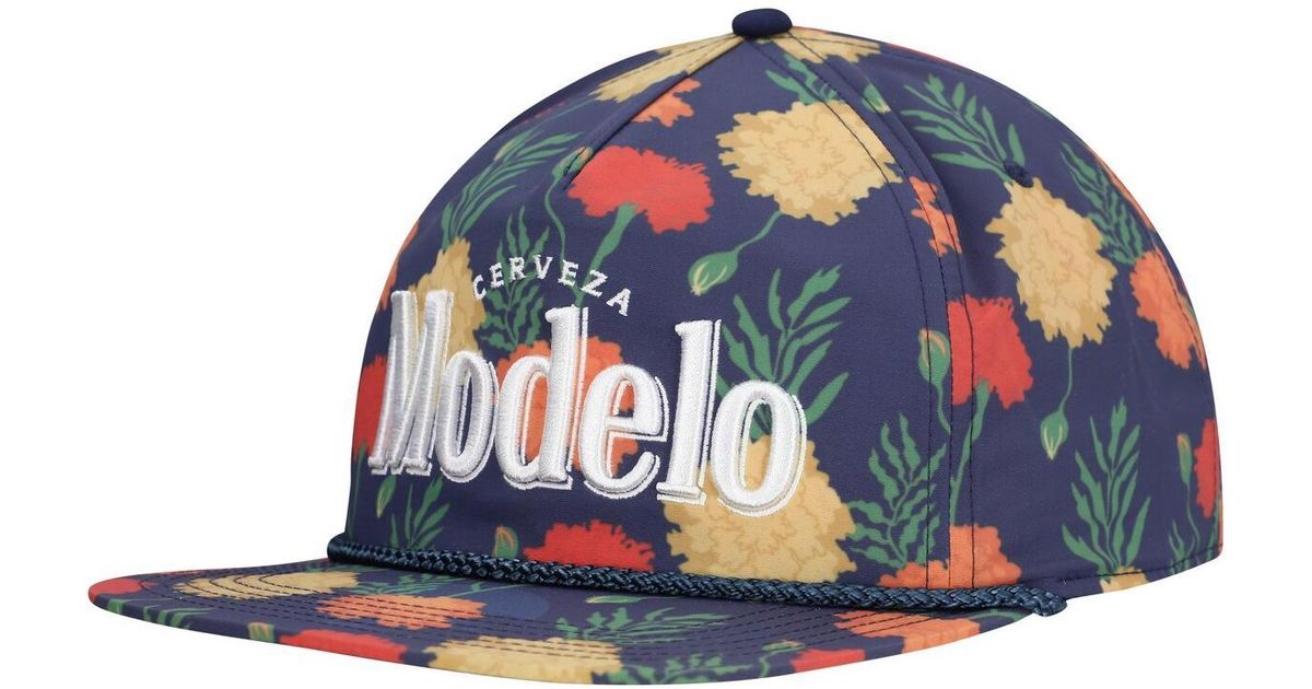 Lids Modelo Beer Rope Floral Golfer Adjustable Hat in Blue for Men | Lyst