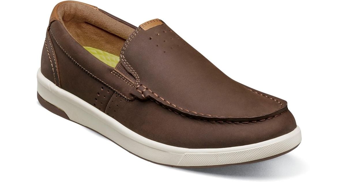 Florsheim Crossover Moc Toe Slip On Sneaker in Brown for Men | Lyst
