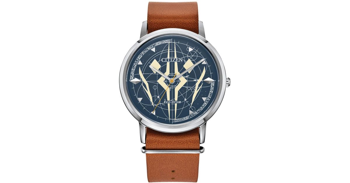 Citizen Eco-drive Star Wars Ahsoka Tano Leather Strap Watch 41mm in ...